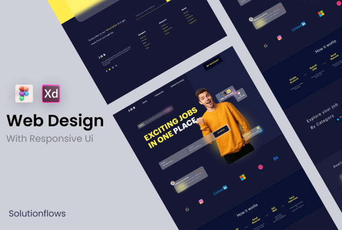 Do ui ux user friendly responsive website design by Solutionflows | Fiverr Do ui ux user friendly responsive website design by Solutionflows | Fiverr