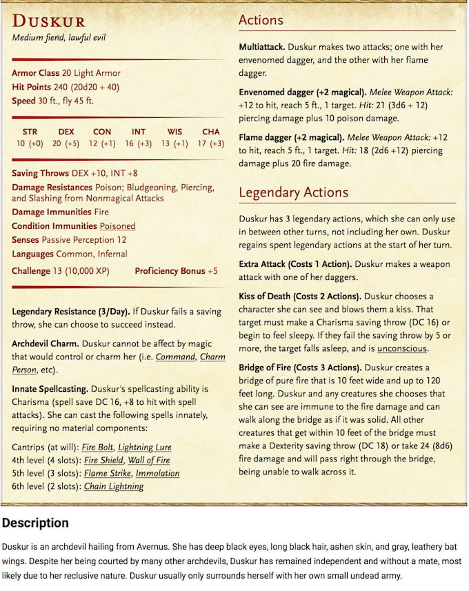 Create custom monsters for your dungeons and dragons campaign by ...