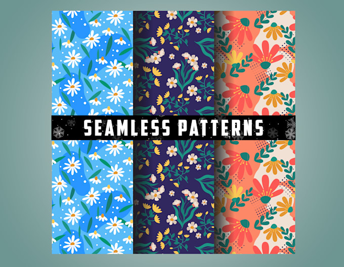 Design unique vector seamless repeat patterns by Bhautikgolakiya | Fiverr