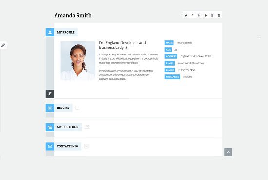 Create simple html and css personal card by Patriikhd | Fiverr