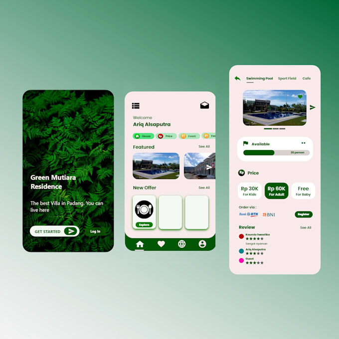 Make a housing ui ux design by Ariqalsaputra | Fiverr