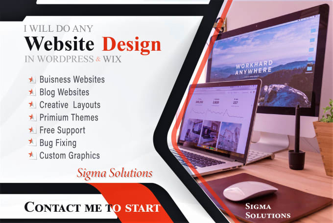 Make your website using html,css and javascript by Sahil2rao | Fiverr