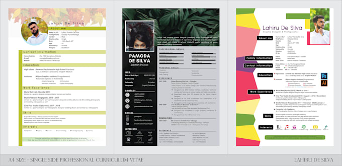 Design creative bio data, cv, data entry and letter heads by ...