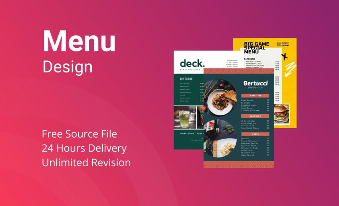 Make a restaurant menu design for you with adobe illustrator by ...