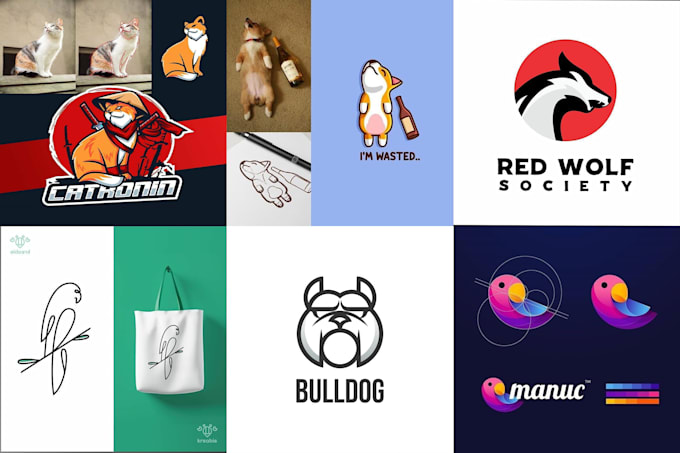 Design custom drawing logo for your brand by Myselffaraz | Fiverr