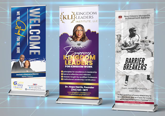 Design a professional church, sport, and business retractable banner by ...