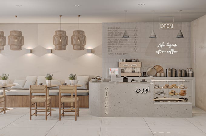 Design 2d and 3d interior for restaurant or coffee shop by Nada ...