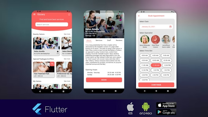 Create android and ios mobile app development using flutter by ...