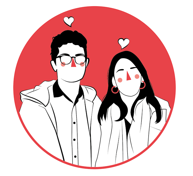 Draw you and your significant other for valentines day by Jessicosaurio ...