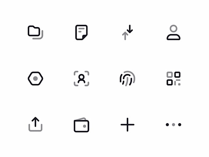 Design minimalist icon set for website or app by Sasi1418 | Fiverr
