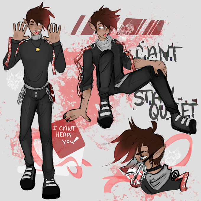 Do custom character designs human or furry by Poolofmonkey | Fiverr
