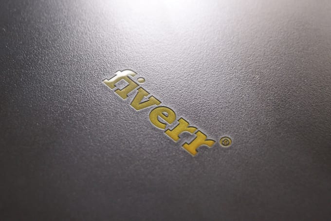 Mockup embossed logo on plastic in color of your choice by Logo_mockups ...