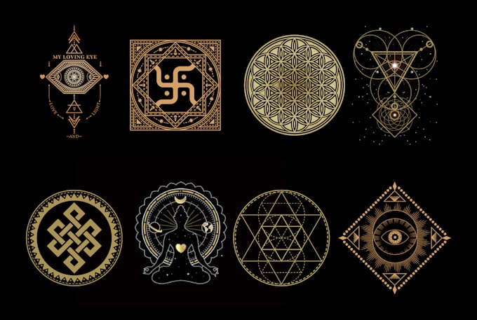 Create sacred geometry logo design by C_artwork | Fiverr