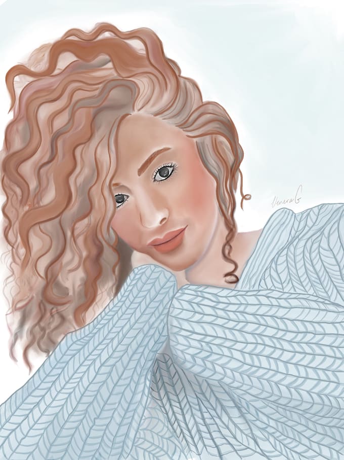 Illustrate your custom portraits and make animated gif by Veneragenova ...