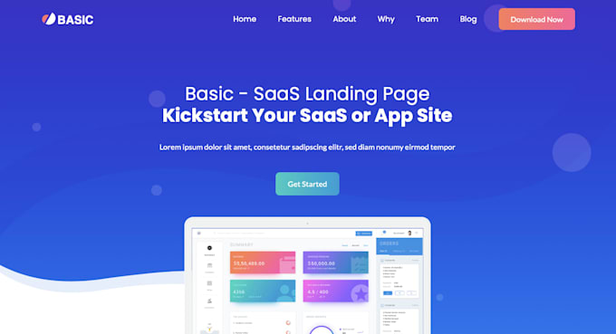 Convert the design into a responsive html css website by Razvanbaba ...