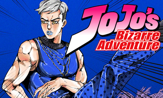 Draw you in jojo bizarre adventure style by Origami_kid | Fiverr