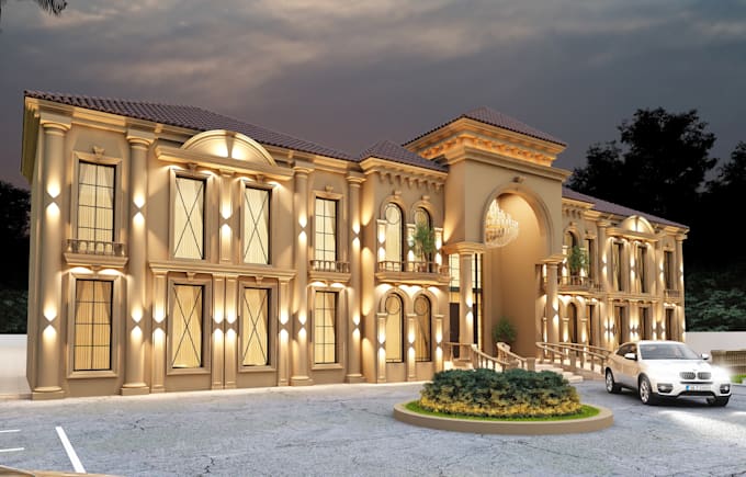 Design 3ds max elevation photo realistic render by Bilalhaider190 | Fiverr