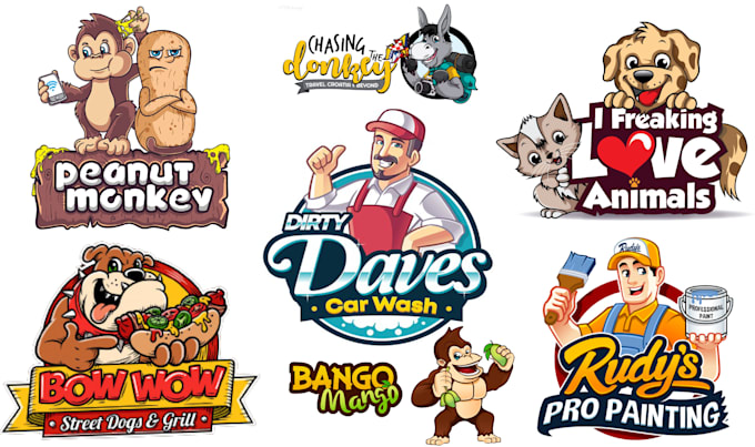 Design professional cartoon character or mascot logo by Raza3580 | Fiverr