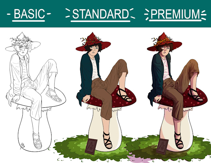 Draw your oc or any character full body by Nohe_boy | Fiverr