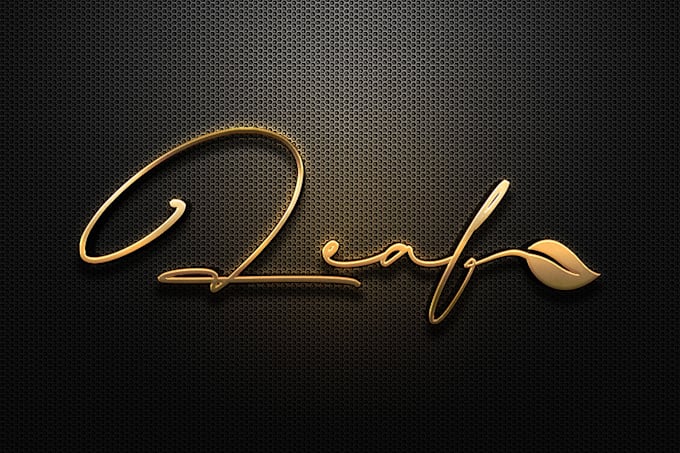 Design or redesign your business logo into 3d gold or silver metallic ...