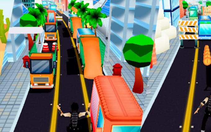 Create endless runner game, subway surfer, temple run, 3d unity game by Adrianzoelife | Fiverr
