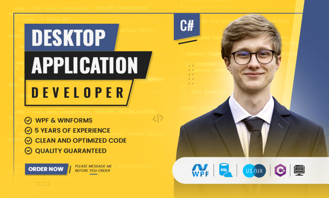 Develop Wpf Winforms Desktop App Using C Sharp By Spirinn Fiverr