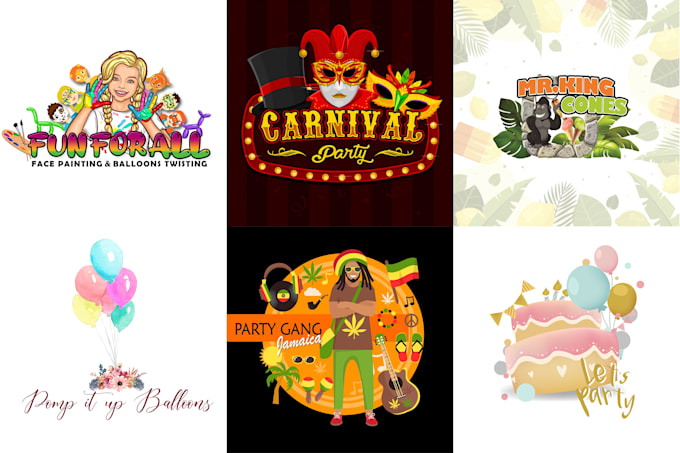 Design party birthday cultural festival logo for you events by ...