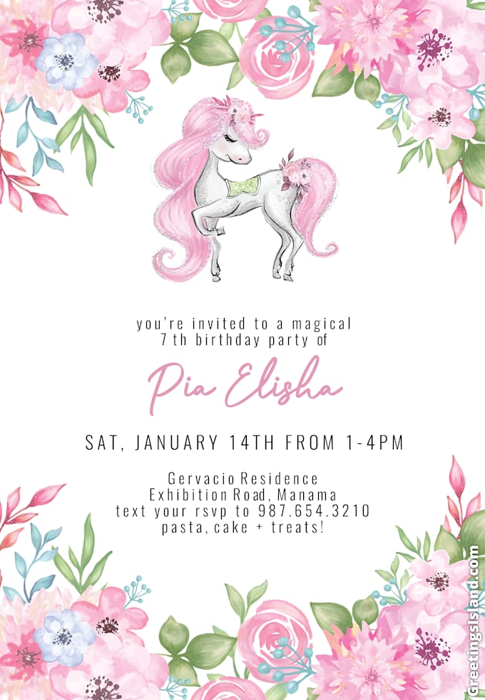 Make you a nice easy printable invitation card by Arclou | Fiverr