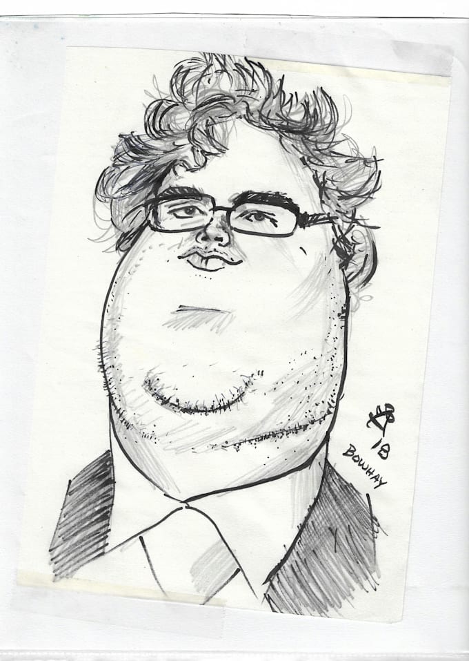 Draw you as a caricature mild or wild by Larrybowhay_007 | Fiverr