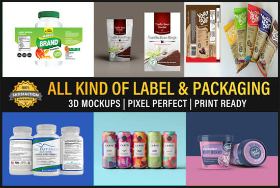 Do all types of packaging, label or sticker design by Sabahatgraphics ...