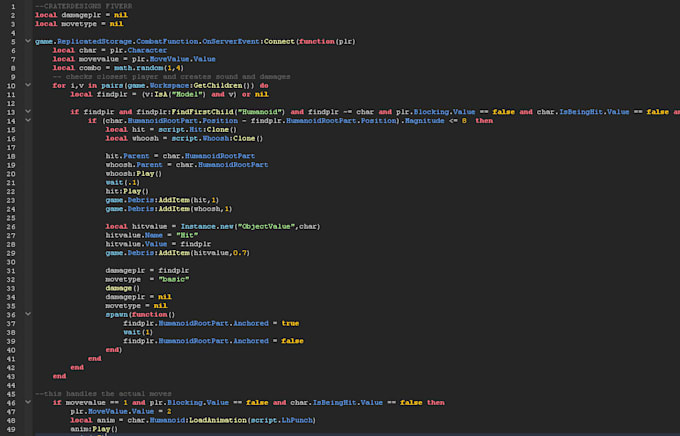 Script anything for you in roblox by Craterdesigns | Fiverr