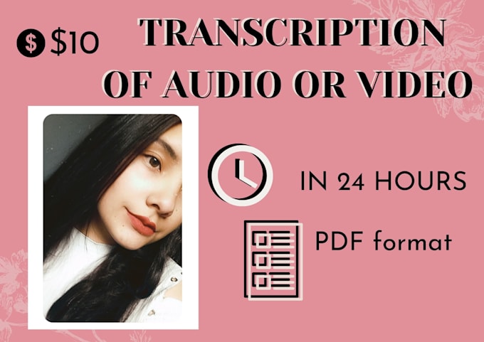 Audio to text transcription in spanish by Luisanchez1017 | Fiverr