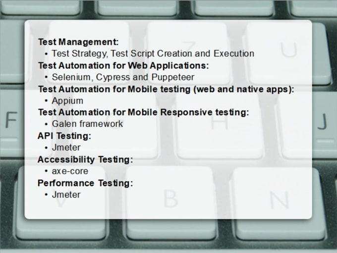 Develop Test Automation Scripts By Gilmatugas Fiverr