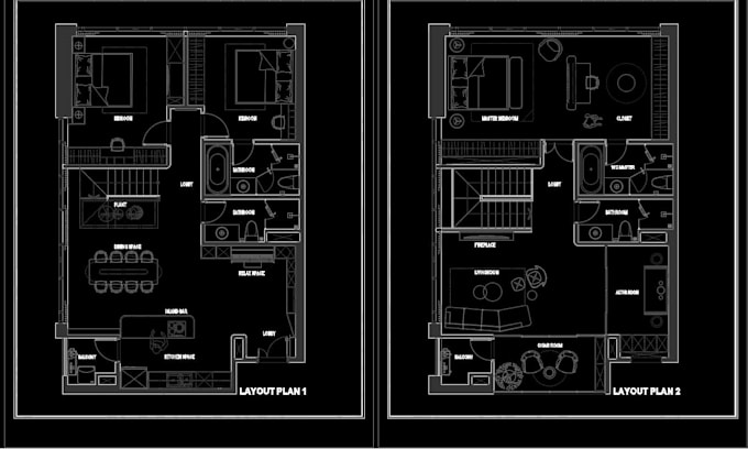 Draw anything in autocad 2d, architectural, structural plans by ...