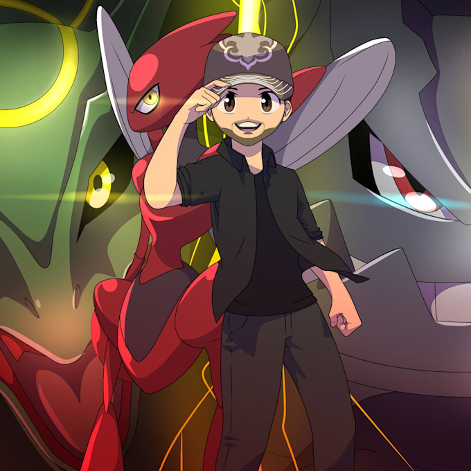 Pokemon style creative portrait by Josdraw | Fiverr