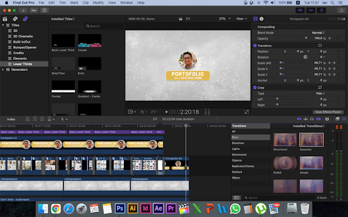 Video editing, sound, bumper opening by Arulnie | Fiverr