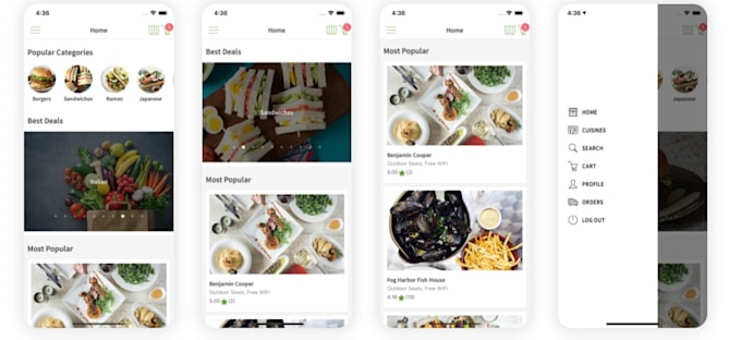 Build uber eats app for android and ios react native by Chahedmoetaz ...