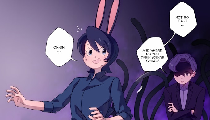 Draw expressive comic page in anime or cartoon style by Melonix | Fiverr