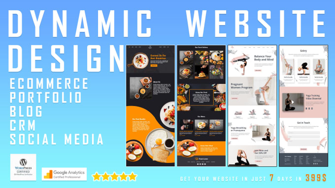 Develop dynamic website on wordpress by Shayyana87 | Fiverr Develop dynamic website on wordpress by Shayyana87 | Fiverr