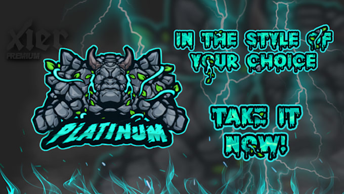 Design a clean gaming logo for your esports team, gaming mascot, twitch ...