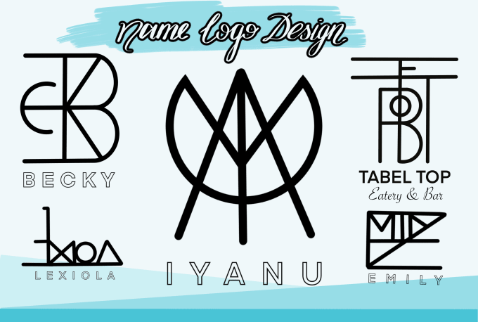 Design a name logo for you by No1_designaz | Fiverr