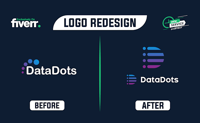Redesign edit or update your existing logo by Kingof_design27 | Fiverr