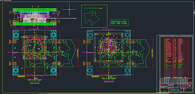 Press tool design, 2d drafting and 3d modelling by Sumedh_mohod | Fiverr