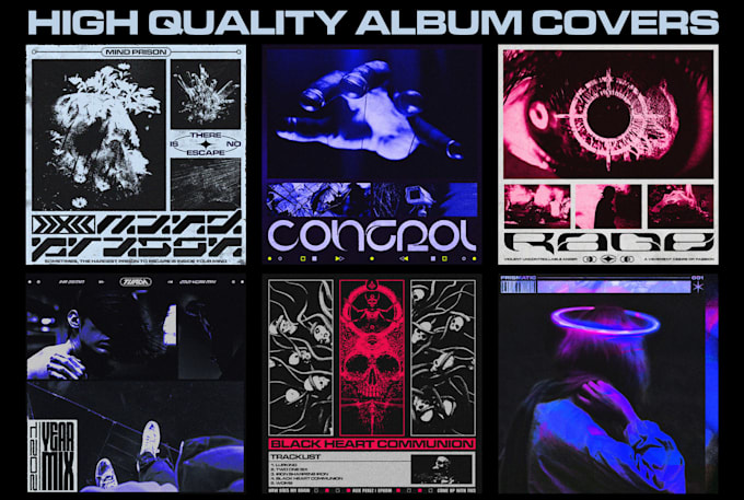Design you a futuristic album, mixtape or single cover by Madsinez | Fiverr