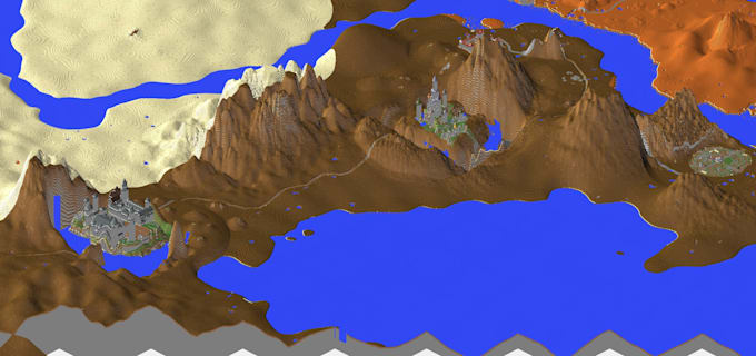 Create a custom terrain map in minecraft by Leedo_vegatech | Fiverr