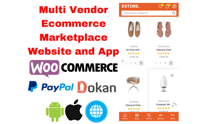 Build multi vendor ecommerce marketplace website with app by Sayyad ...
