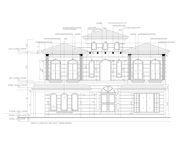 Design 2d architectural floor plan, elevation section in autocad by Zeshancivil | Fiverr