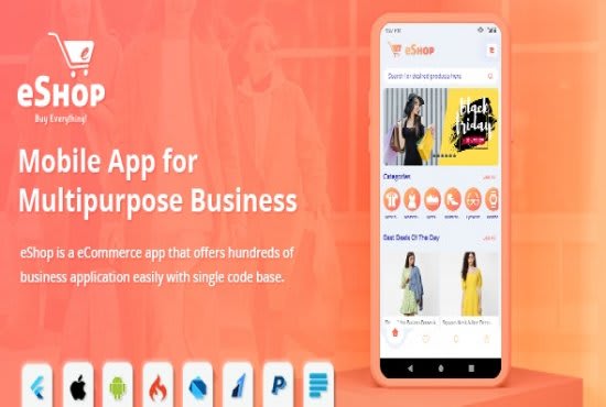 E shop flutter ecommerce full app made with flutter by Neerajkumar621 ...