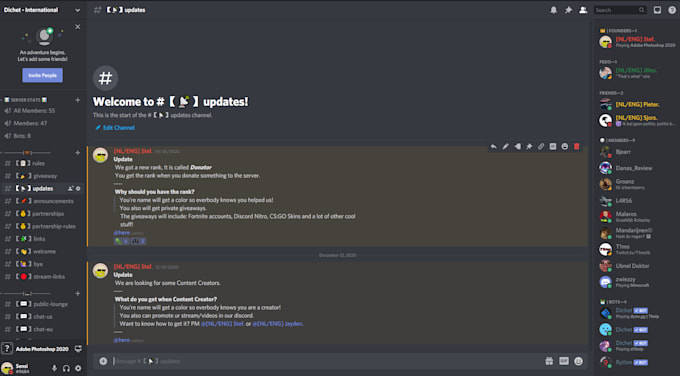 Make a professional discord server and logo by Yosensi | Fiverr