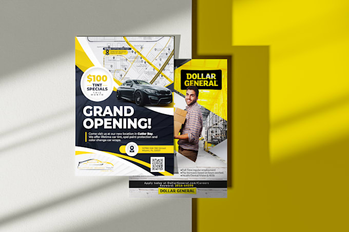 Design an awesome flyer, poster, business card or postcard by Roxanad ...